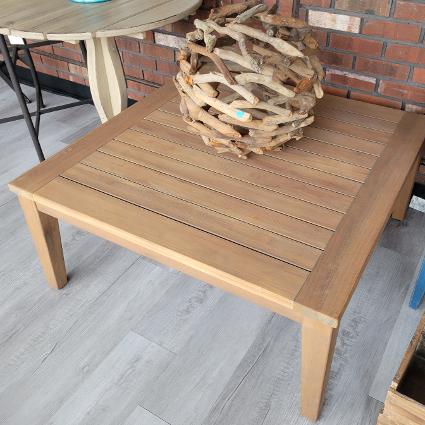 Lloyd Flanders Teak Square Cocktail Table $369.00 - Rick's Sheds