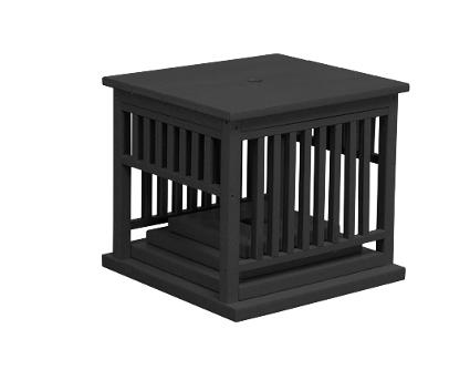 Mission Poly End Table with Umbrella Stand - Rick's Sheds